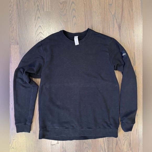 ALO Yoga | Sweaters | Alo Mens Large Black Sweatshirt Fair Condition ...